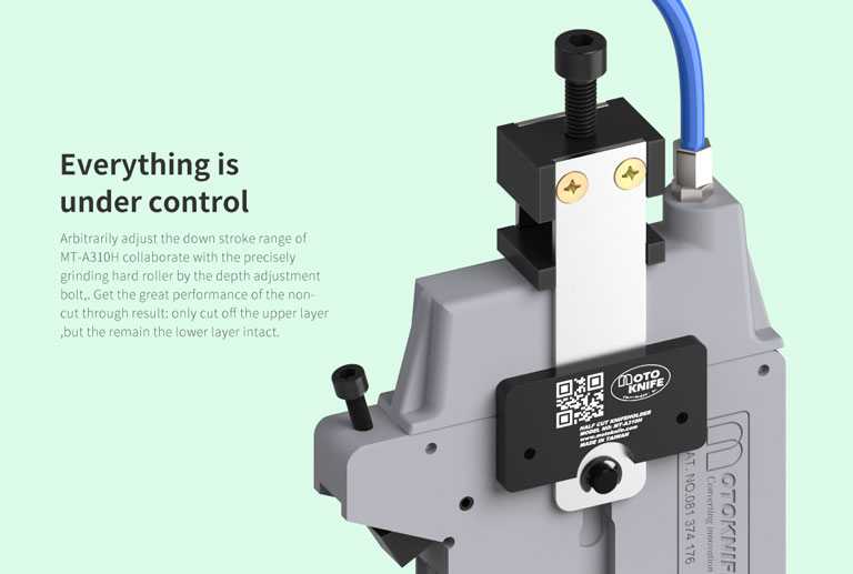 Heavyduty Half-Cut Pneumatic Knife holder :: MOTOKNIFE